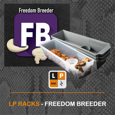 FREEDOM BREEDER TUBS - LP RACKS - LP REPTILE TUBS
